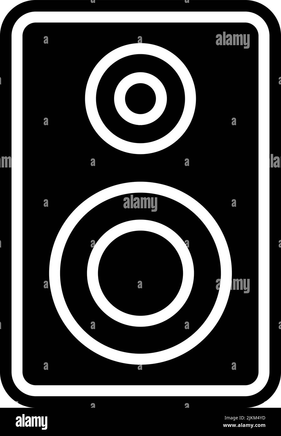 woofer icon black vector illustration Stock Vector Image & Art - Alamy