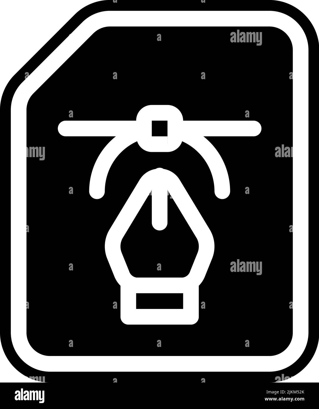 vector file icon black vector illustration Stock Vector Image & Art - Alamy