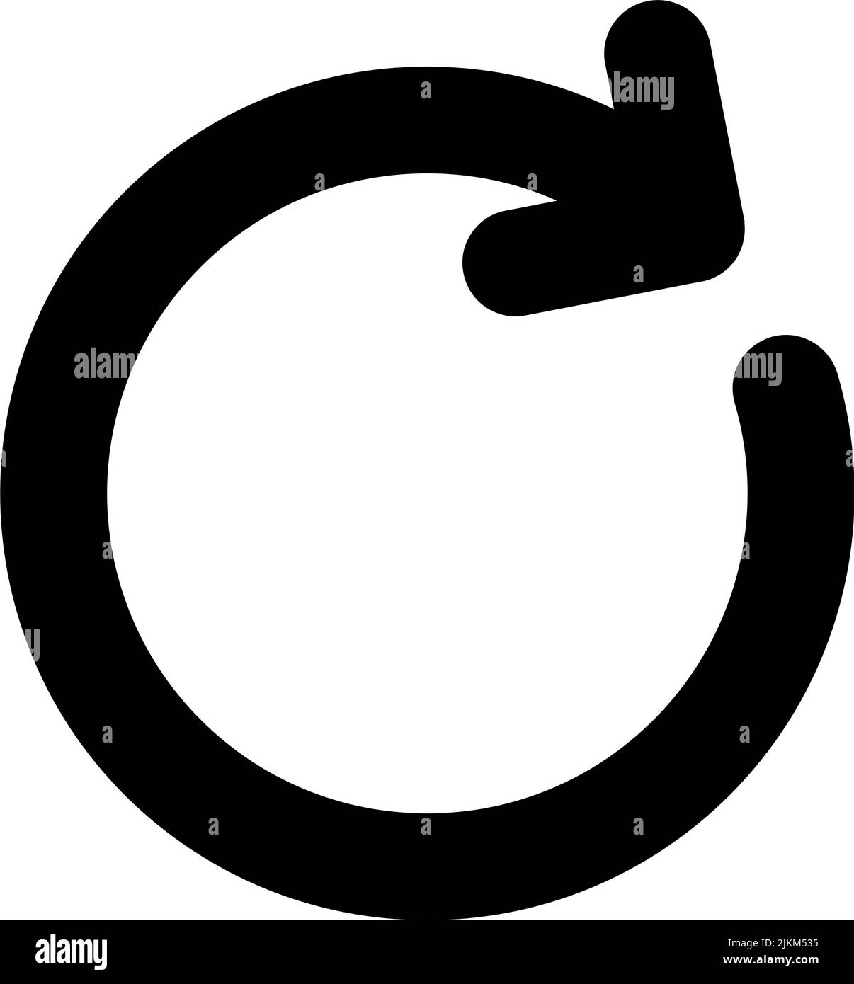 Repeat black glyph ui icon Stock Vector Image & Art - Alamy