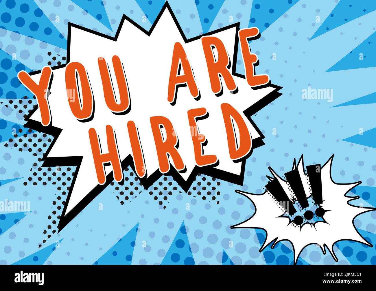 Hand writing sign You Are Hired. Business idea Recruitment being ...