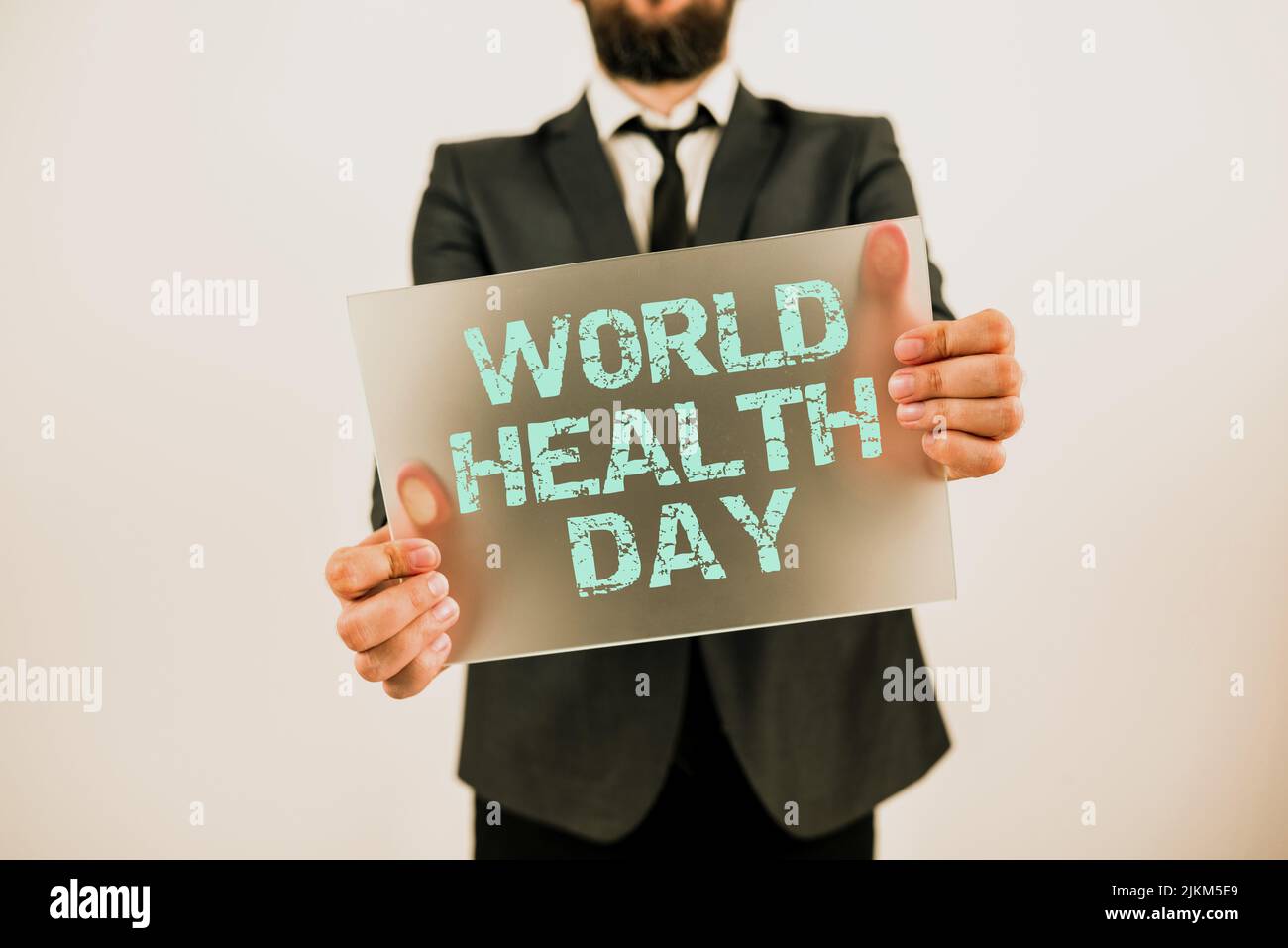 Text showing inspiration World Health Day. Business idea Global health ...