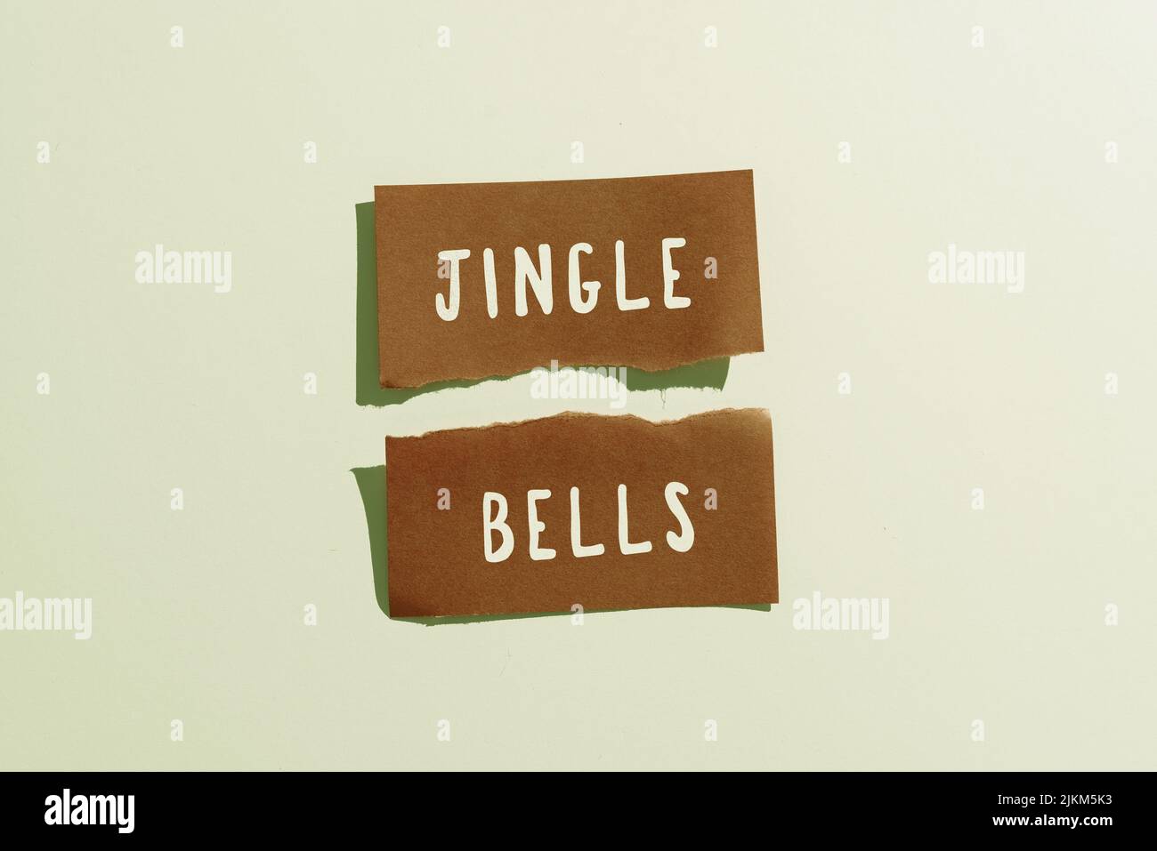 Text caption presenting Jingle Bells. Business concept Most famous ...