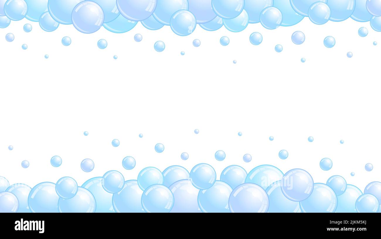 Blue Bubble Border