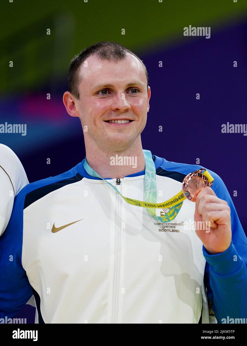 Scotland’s Ross Murdoch with his Bronze Medal after the Men’s 50m ...