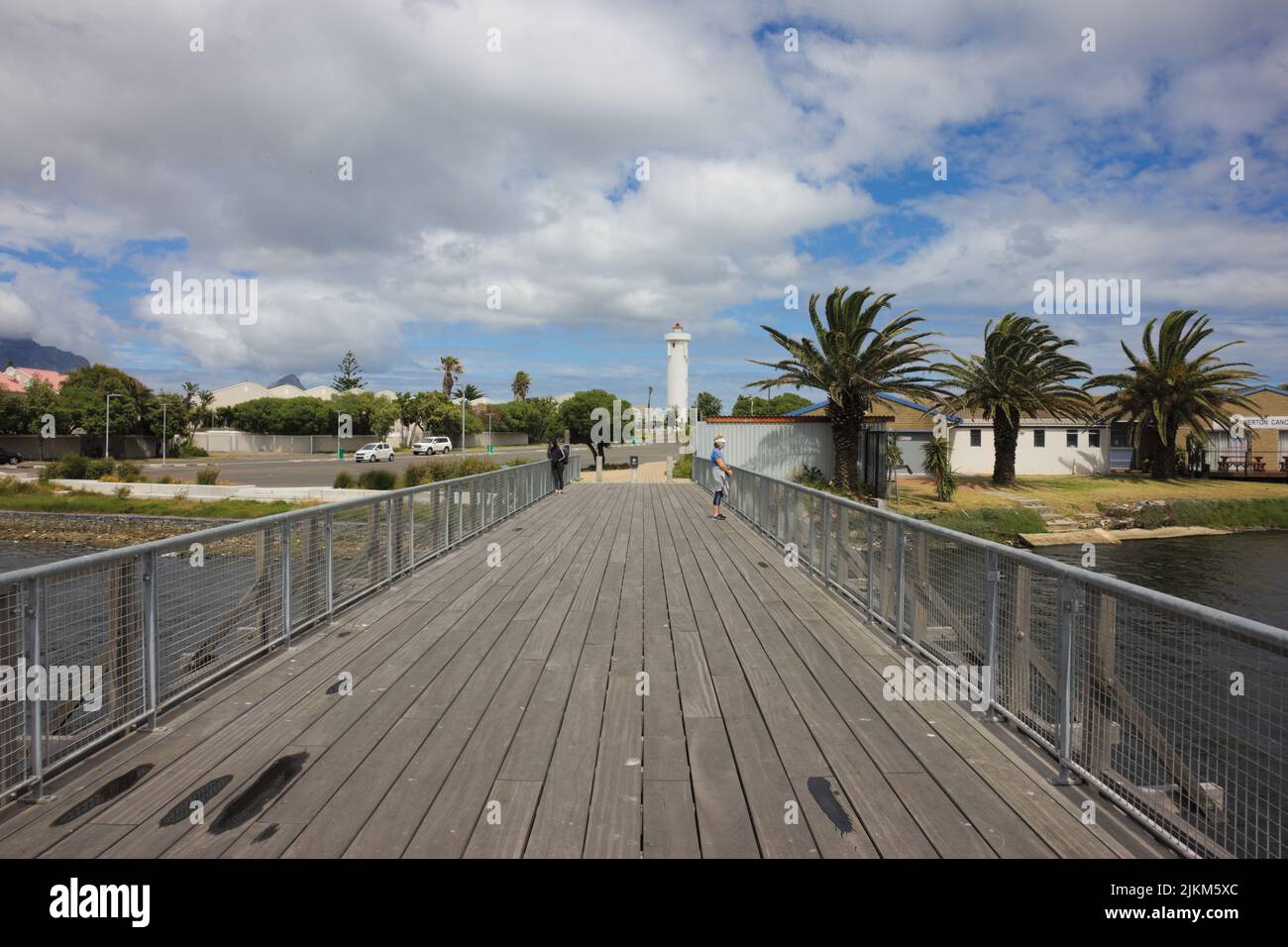 The Milnerton Lighthouse from the new wooden bridge across the Deep ...
