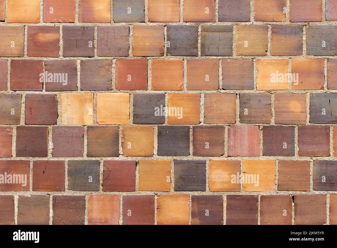 Full frame a texture background of an antique multicolor brown clay ...