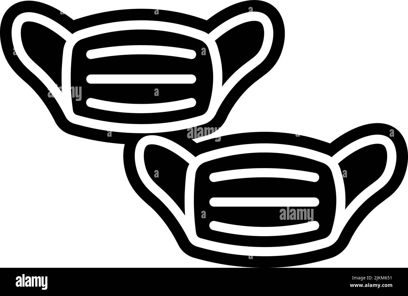 masks icon black vector illustration Stock Vector Image & Art - Alamy