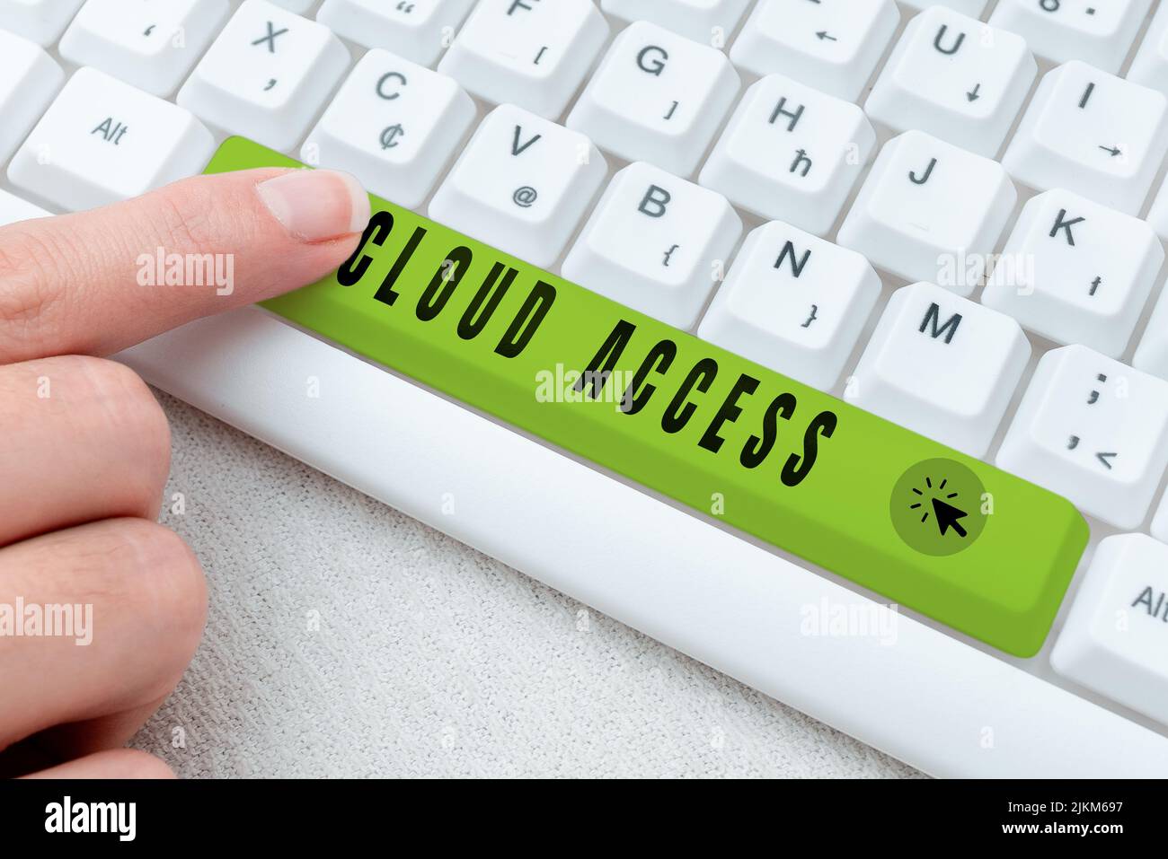 Conceptual caption Cloud Access. Internet Concept Software tool between ...