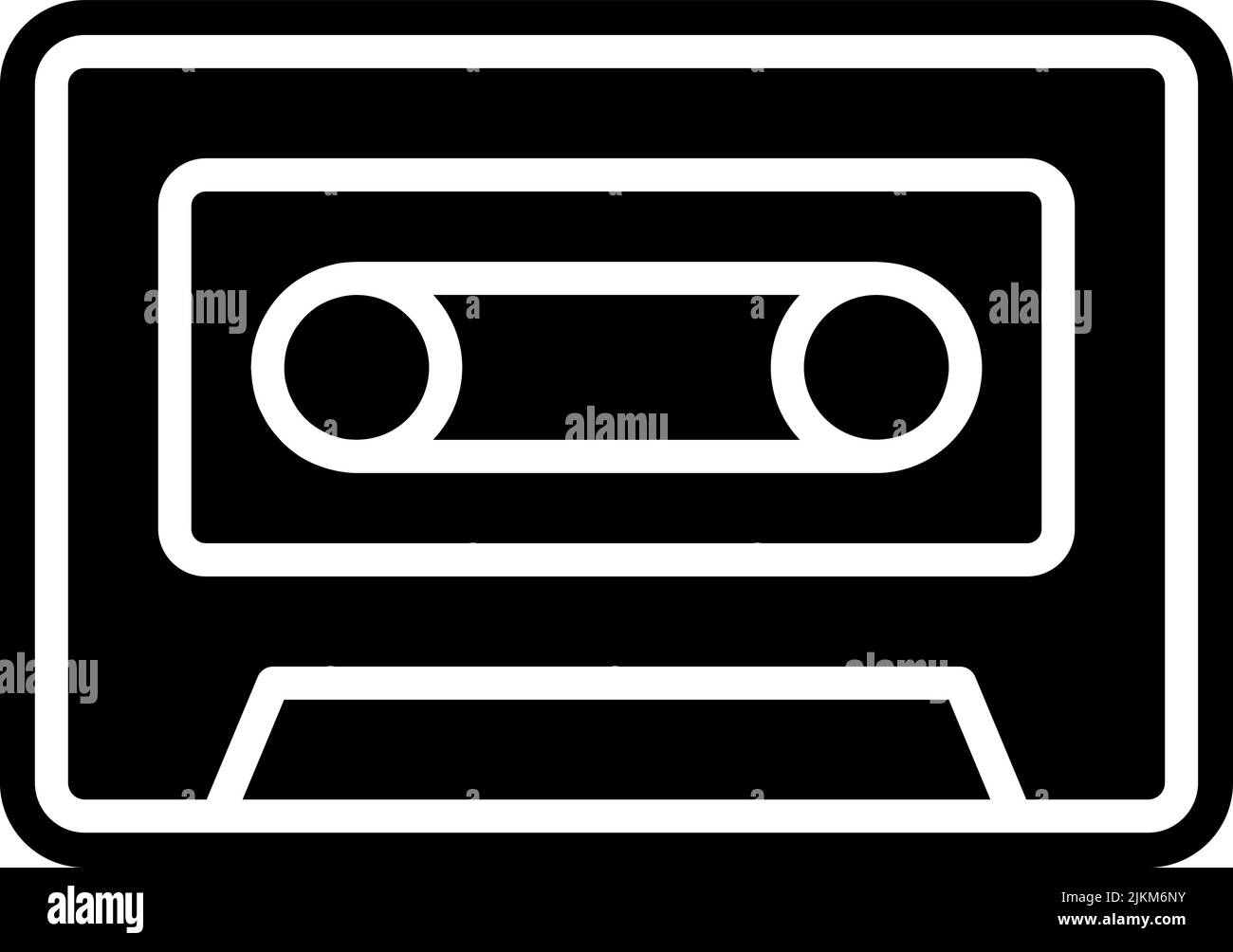 cassette icon black vector illustration Stock Vector Image & Art - Alamy