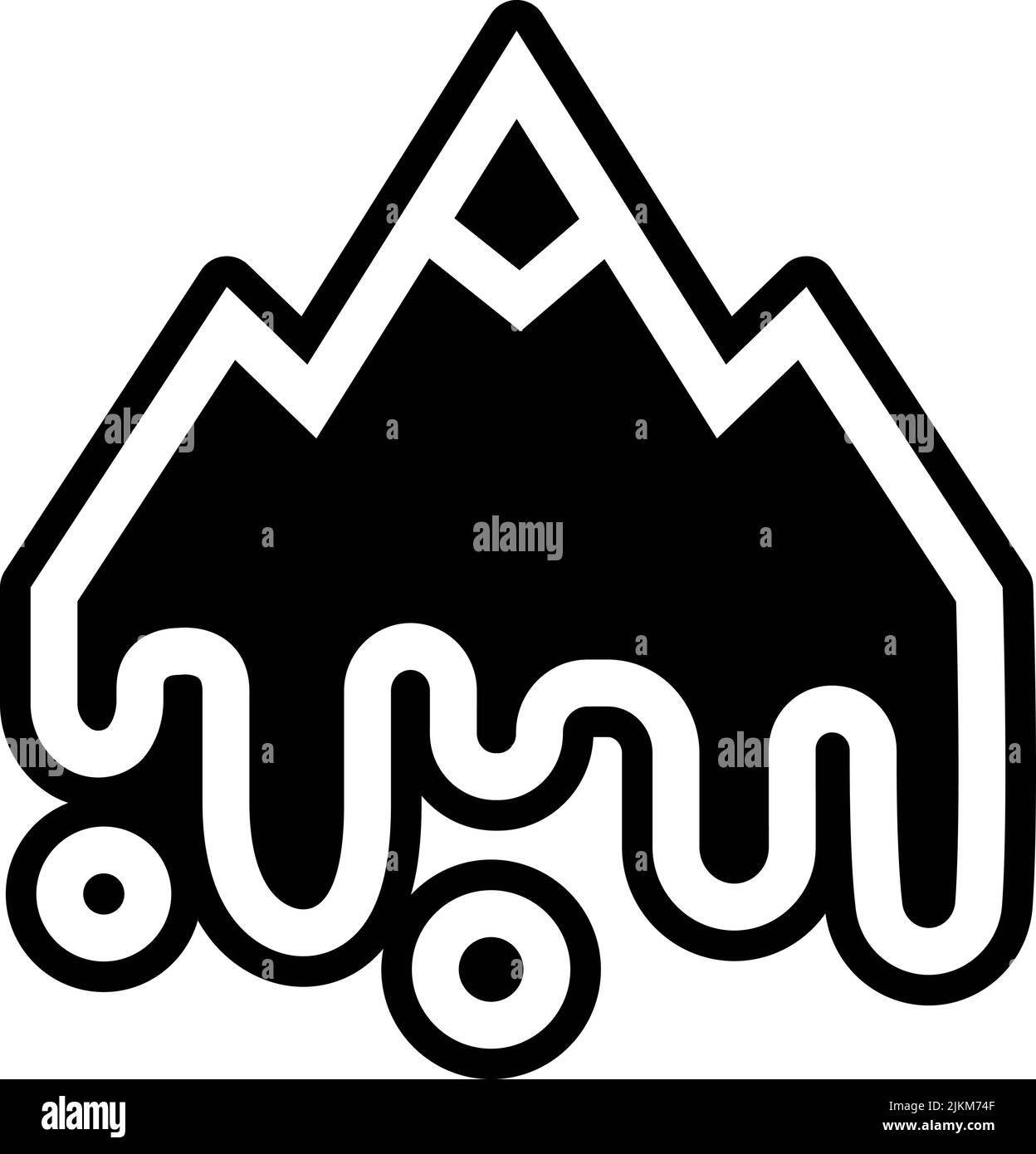 iceberg icon black vector illustration Stock Vector Image & Art - Alamy