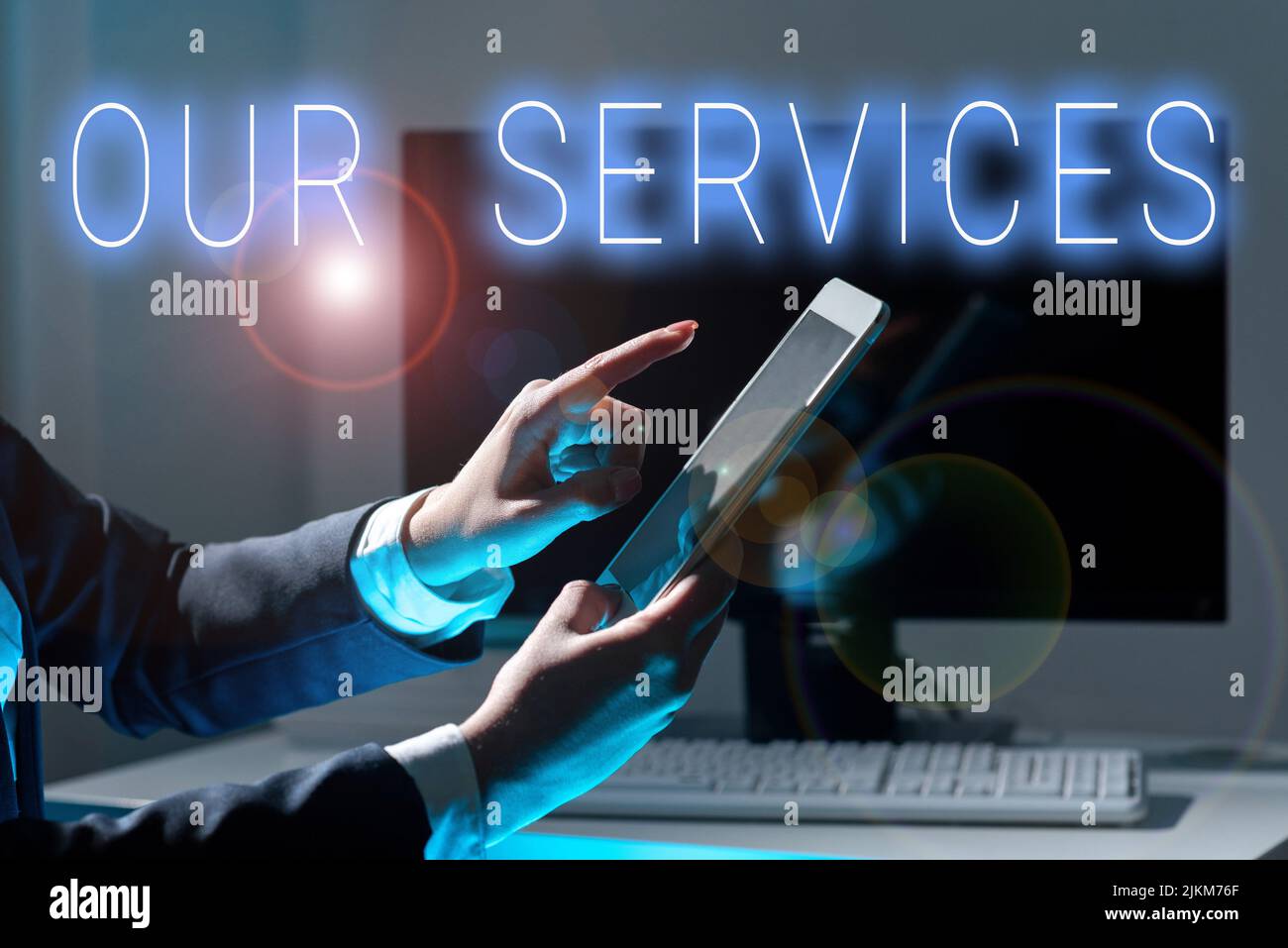 Handwriting text Our Services. Word for The occupation or function of ...