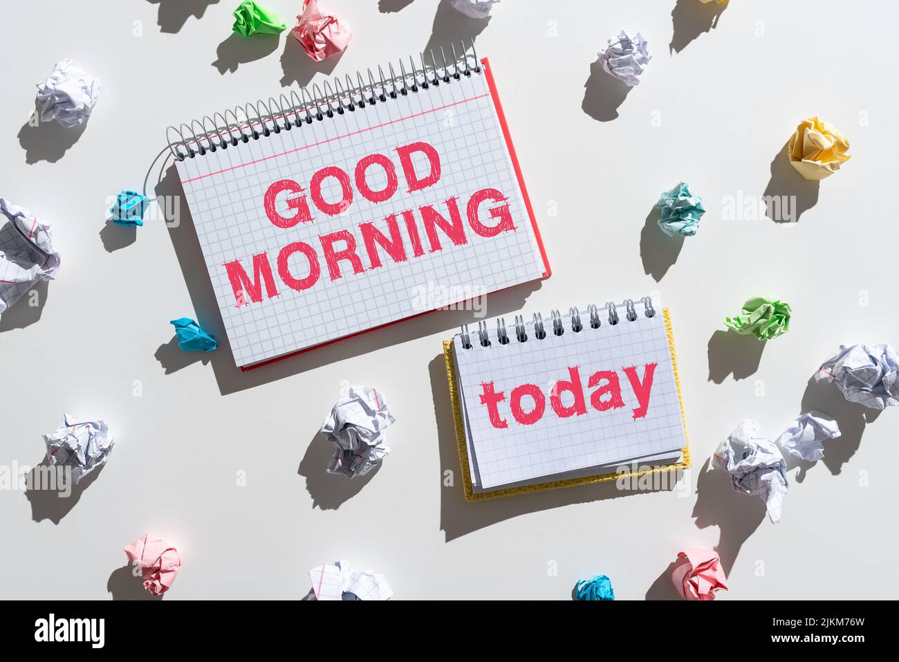 Sign displaying Good Morning. Business concept A conventional ...
