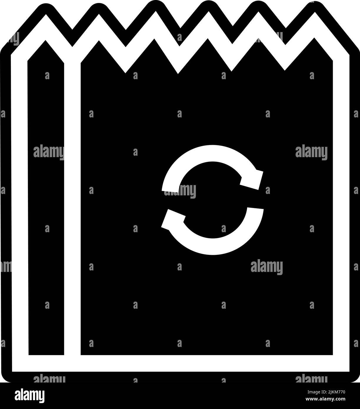 paper bag icon black vector illustration Stock Vector Image & Art - Alamy