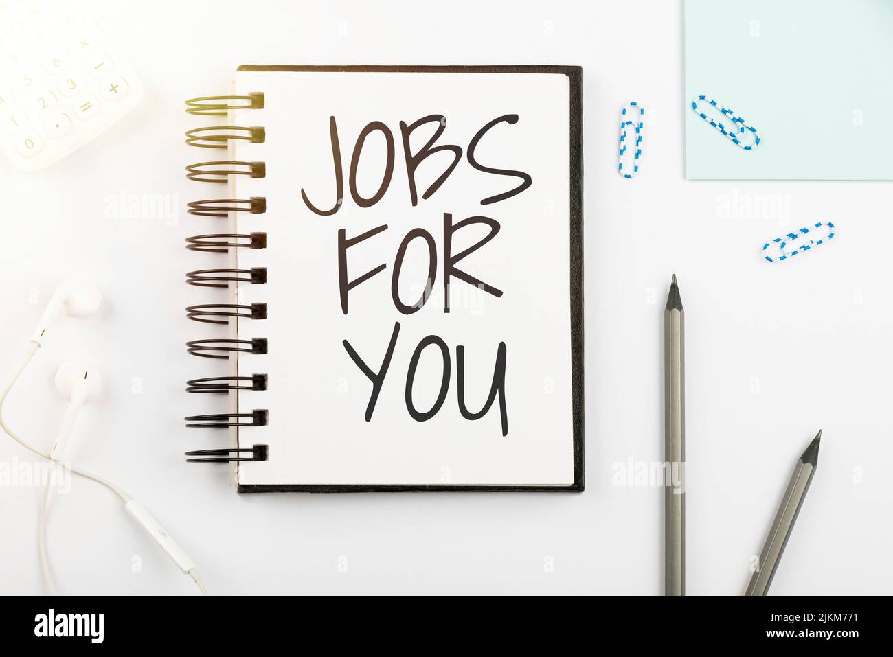 Text sign showing Jobs For You. Business overview List of available ...