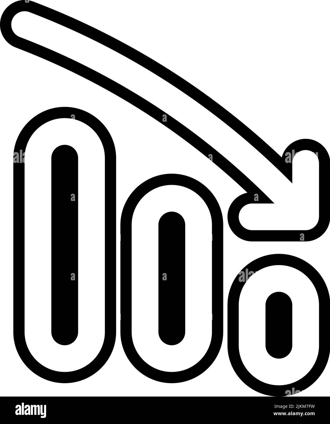 decrease icon black vector illustration Stock Vector Image & Art - Alamy