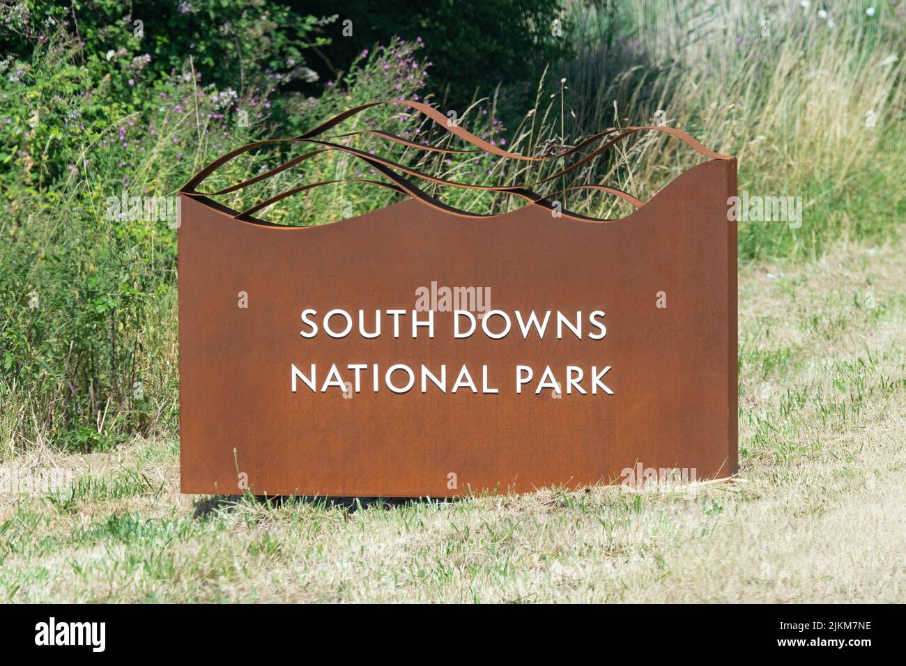South downs national park entry sign hi-res stock photography and ...