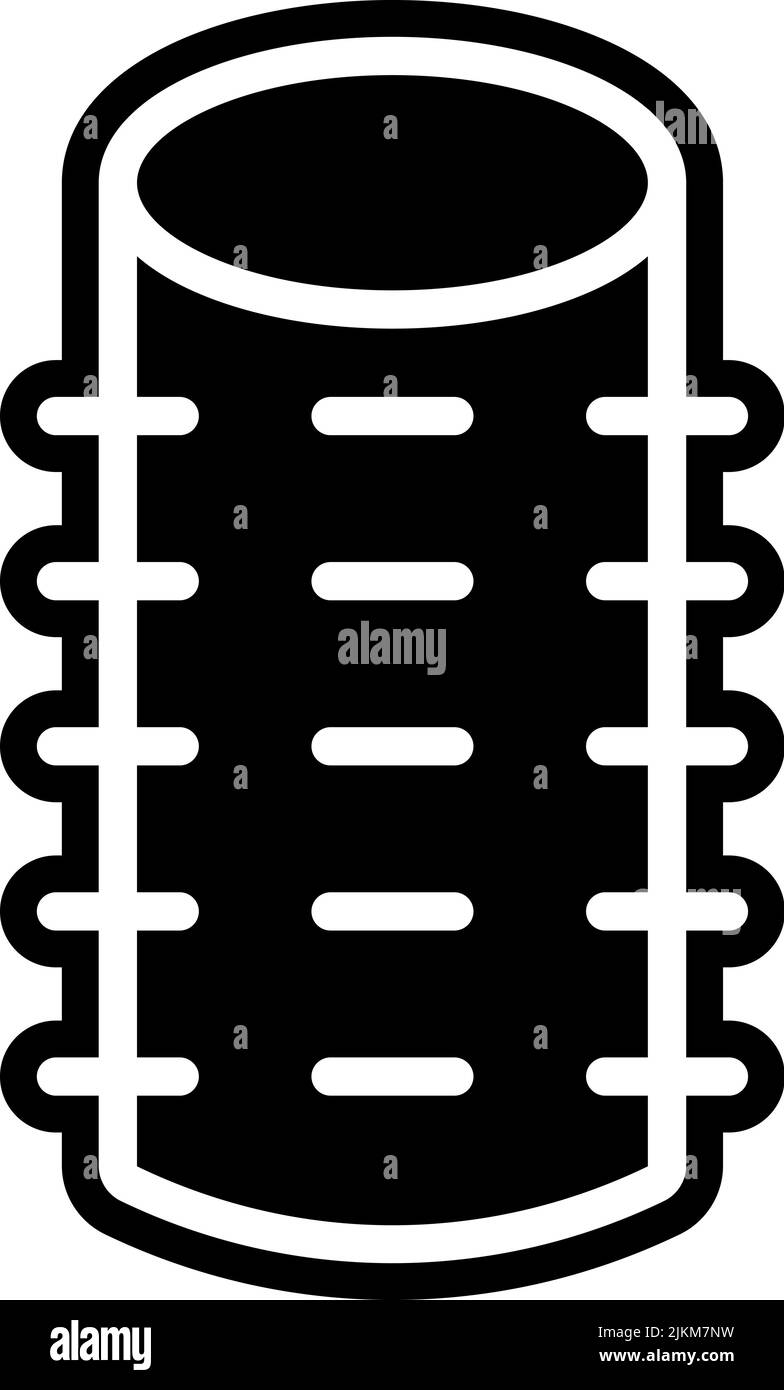 hair rollers icon black vector illustration Stock Vector Image & Art ...