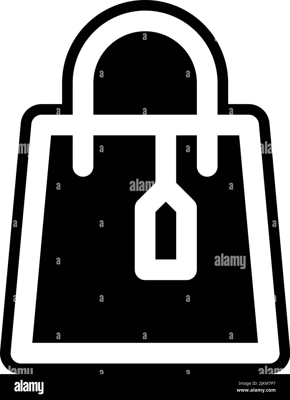 shopping bag icon black vector illustration Stock Vector Image & Art ...