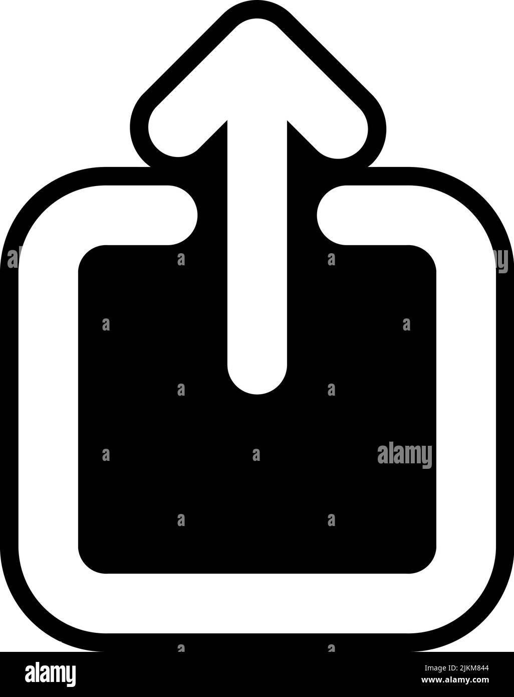 upload icon black vector illustration Stock Vector Image & Art - Alamy