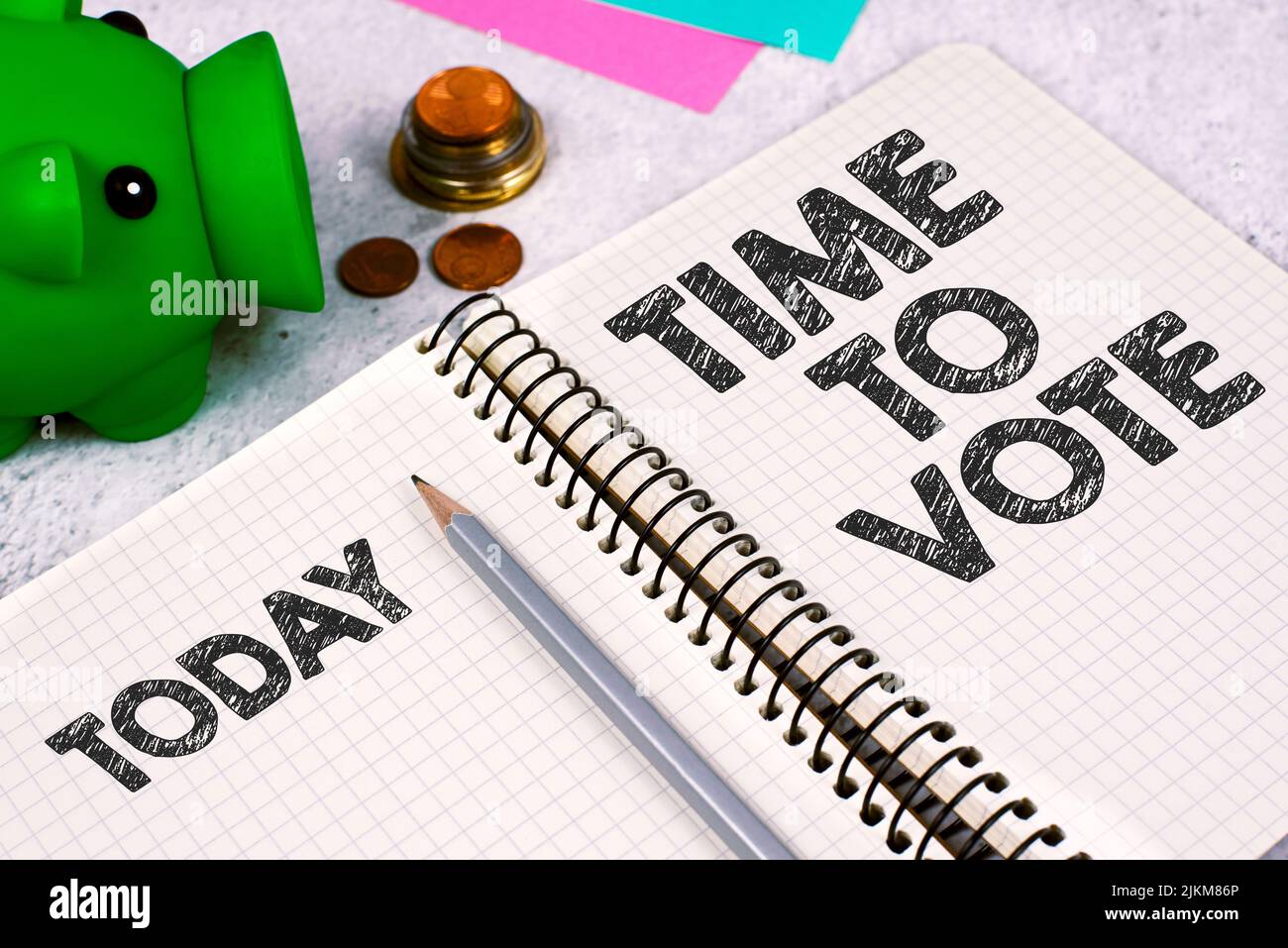 Writing displaying text Time To Vote. Business concept Election ahead ...