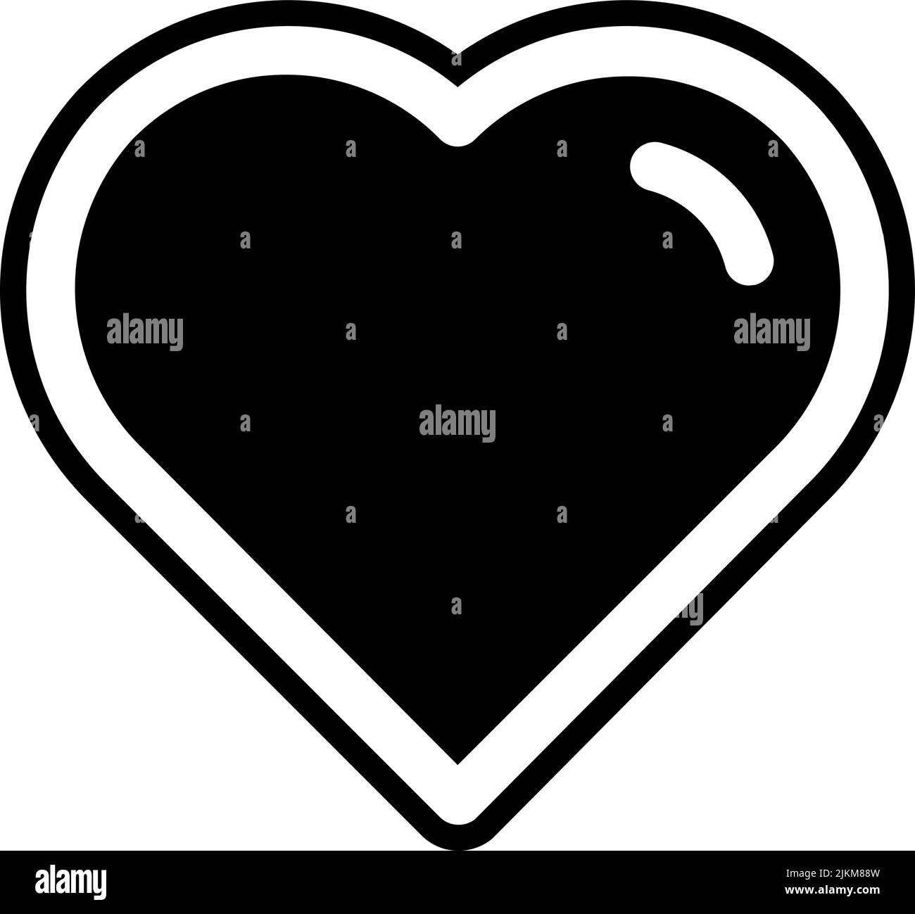 love icon black vector illustration Stock Vector Image & Art - Alamy