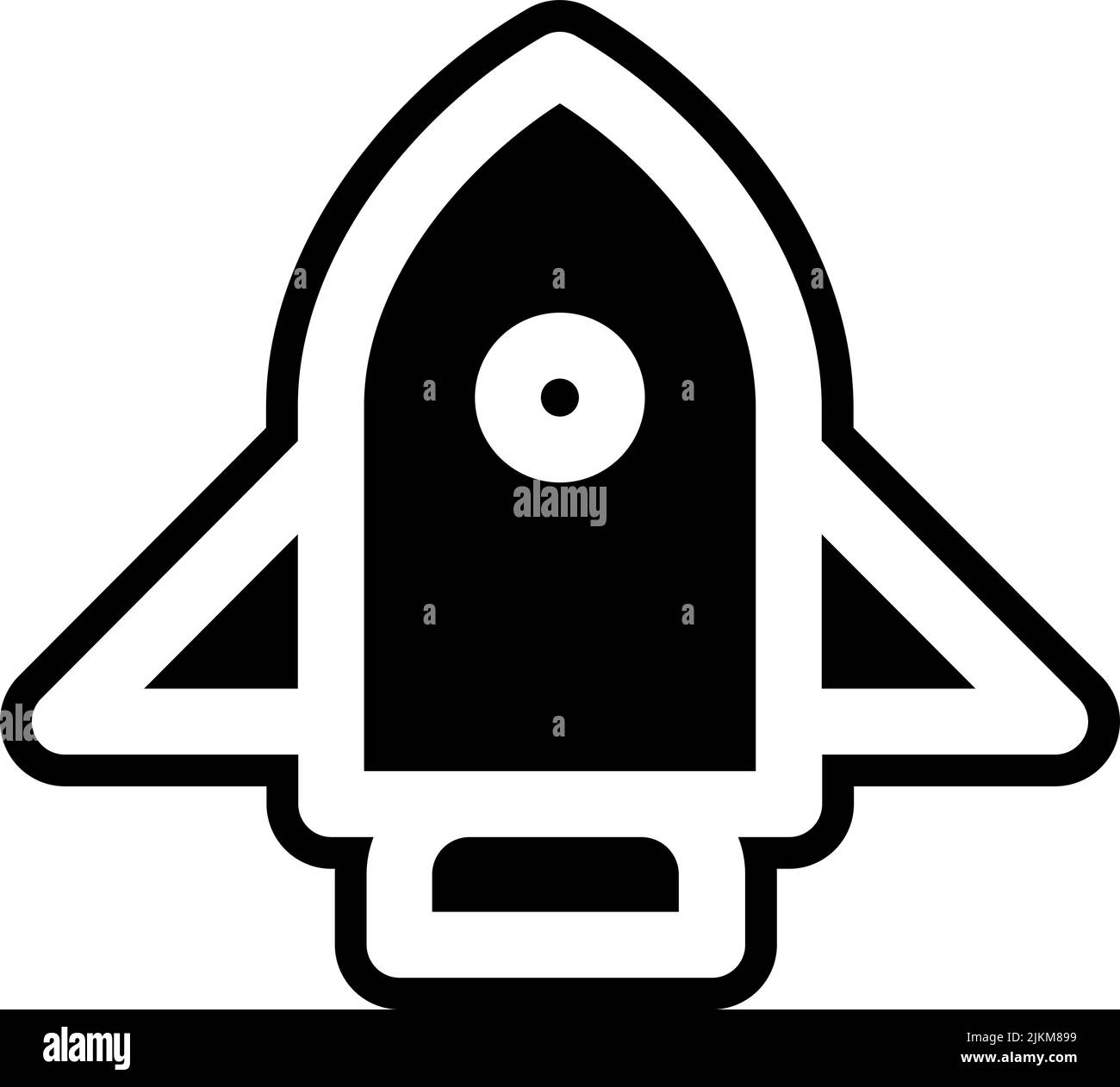rocket icon black vector illustration Stock Vector Image & Art - Alamy
