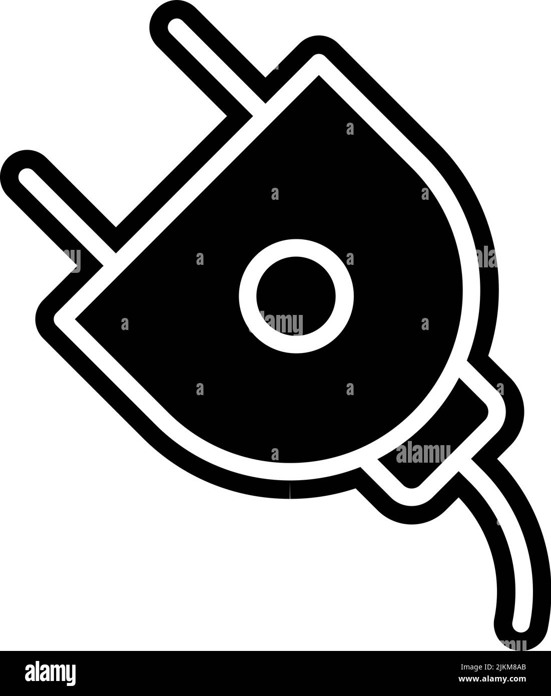 cord icon black vector illustration Stock Vector Image & Art - Alamy
