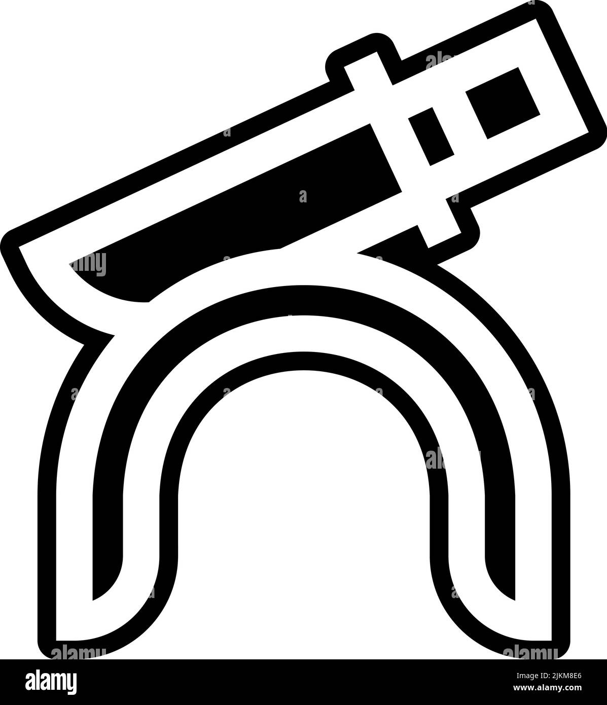 knife icon black vector illustration Stock Vector Image & Art - Alamy
