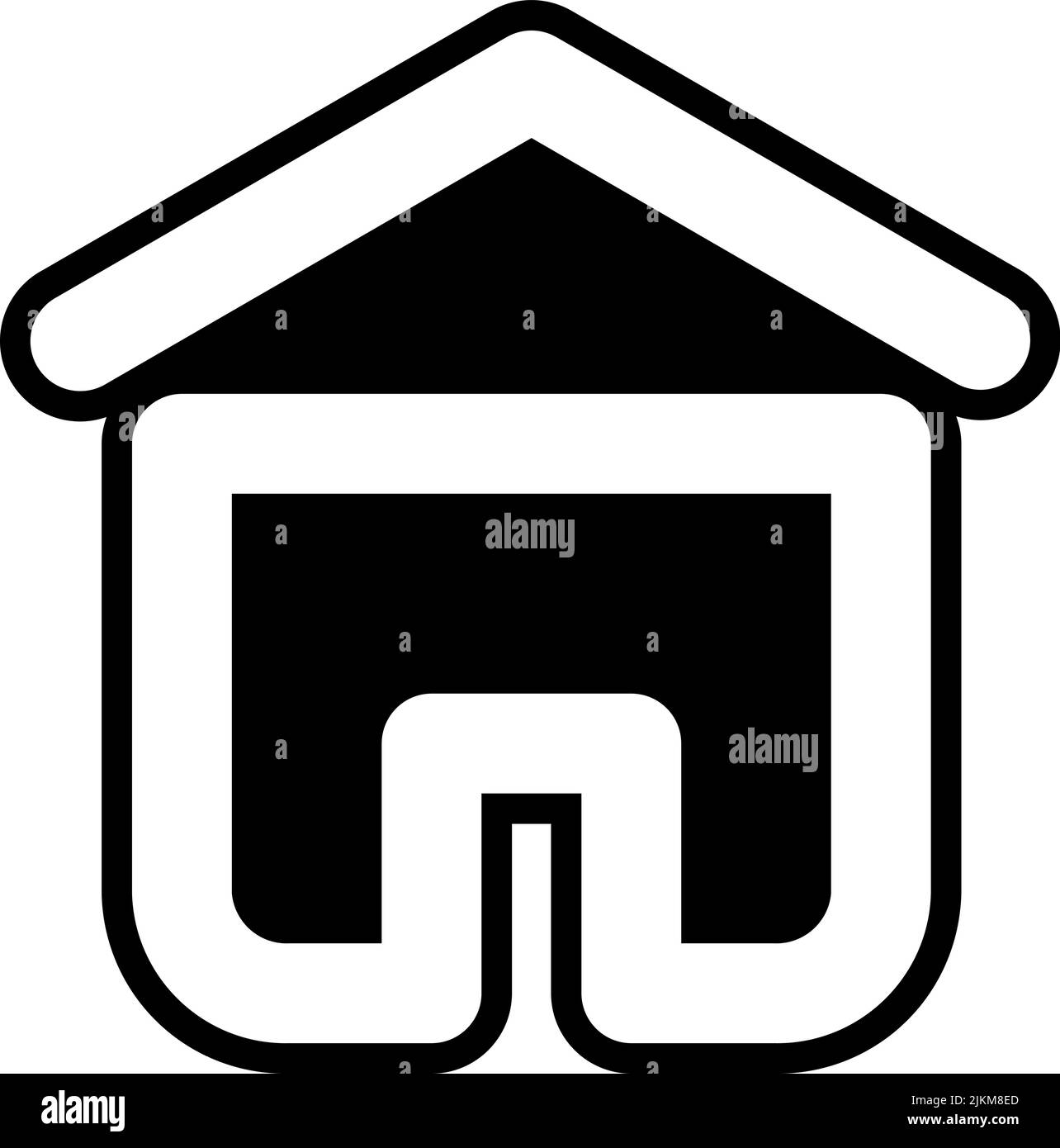 home icon black vector illustration Stock Vector Image & Art - Alamy