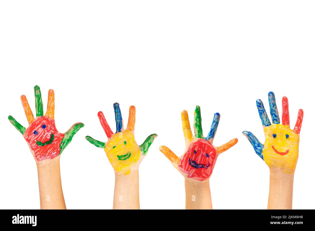 Kids hand print hi-res stock photography and images - Alamy