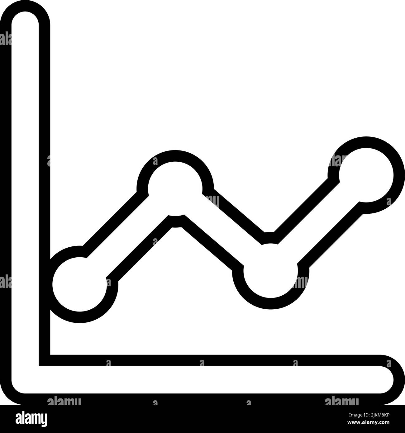 chart icon black vector illustration Stock Vector Image & Art - Alamy