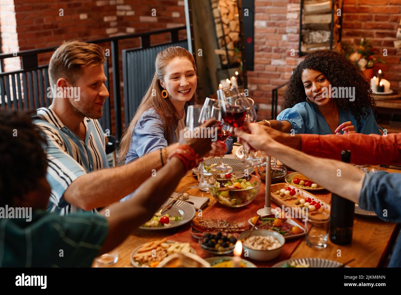 Diverse group home setting hi-res stock photography and images - Alamy
