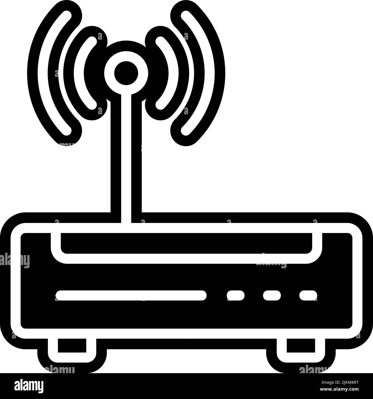 modem icon black vector illustration Stock Vector Image & Art - Alamy