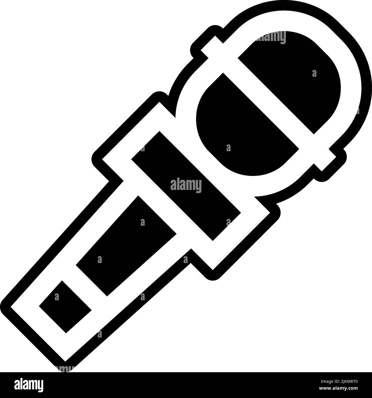 microphone icon black vector illustration Stock Vector Image & Art - Alamy