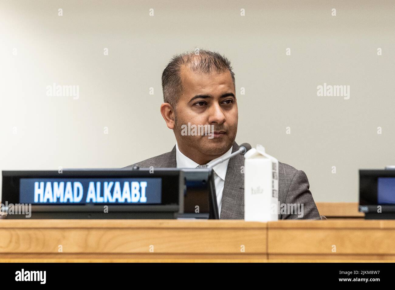 New York, New York, USA. 2nd Aug, 2022. Hamad Alkaabi attends panel Non ...
