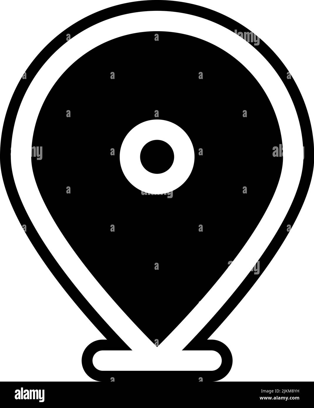 location icon black vector illustration Stock Vector Image & Art - Alamy