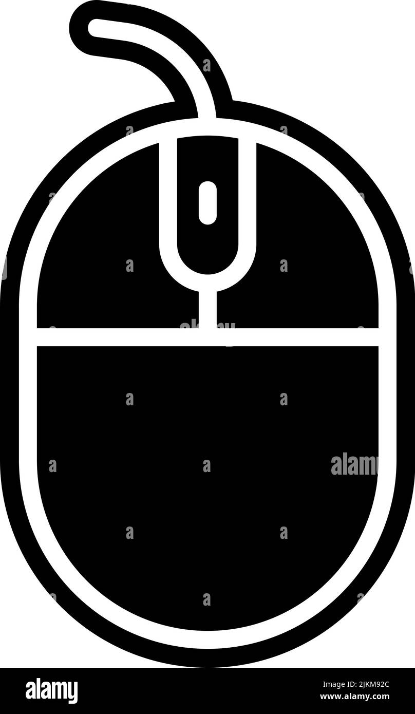 mouse icon black vector illustration Stock Vector Image & Art - Alamy