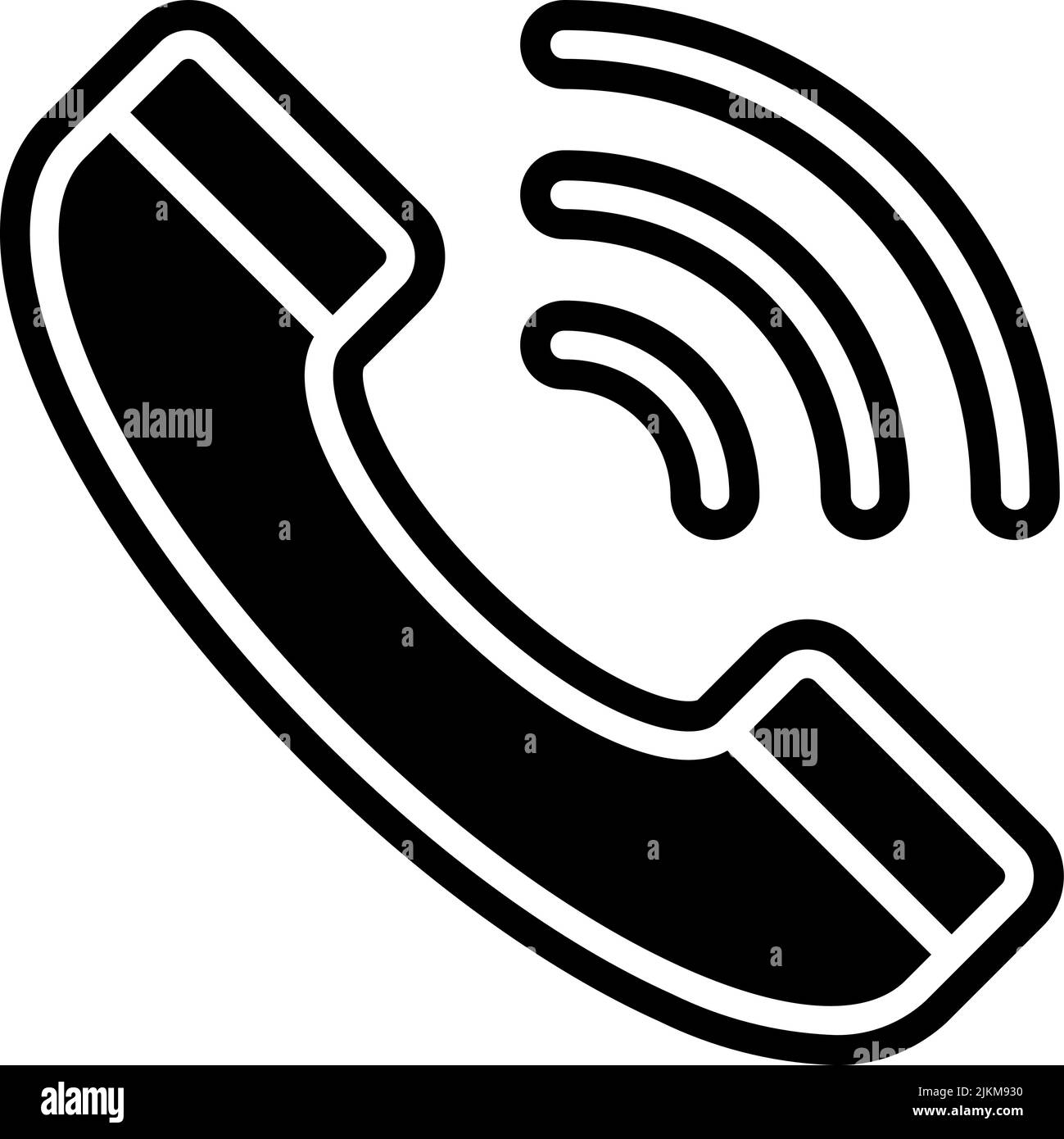 call icon black vector illustration Stock Vector Image & Art - Alamy