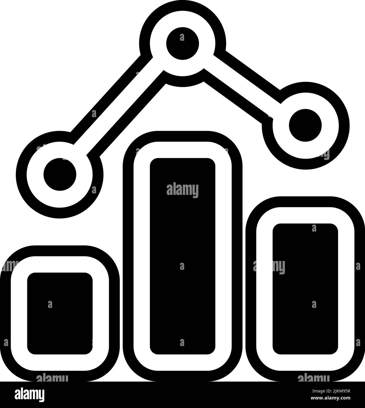 statistics icon black vector illustration Stock Vector Image & Art - Alamy