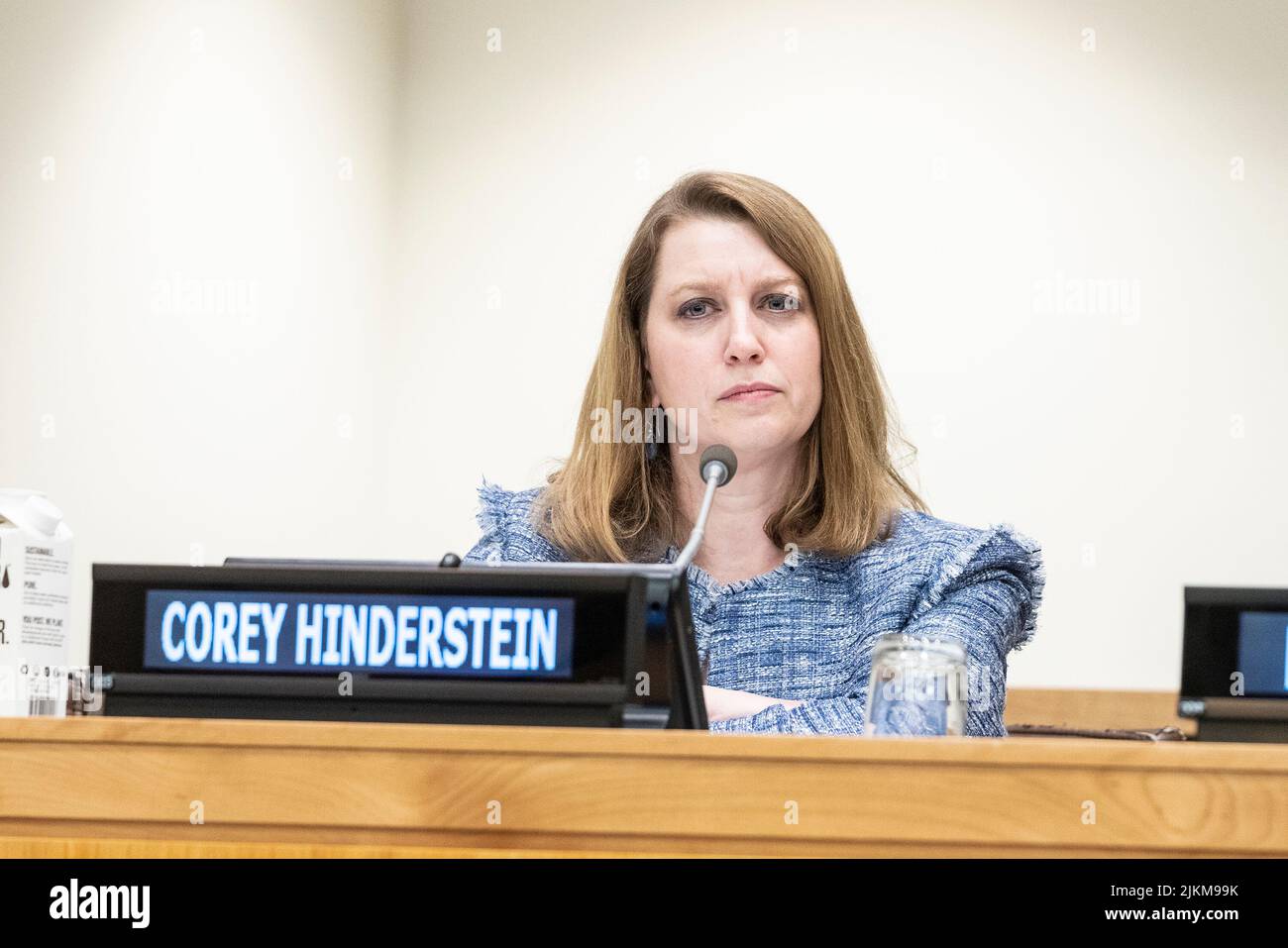 New York, New York, USA. 2nd Aug, 2022. Corey Hinderstein attends panel ...
