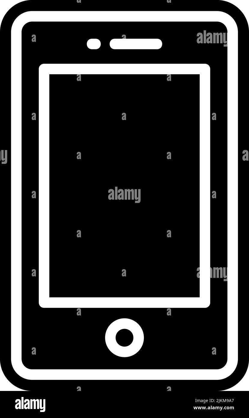 phone icon black vector illustration Stock Vector Image & Art - Alamy