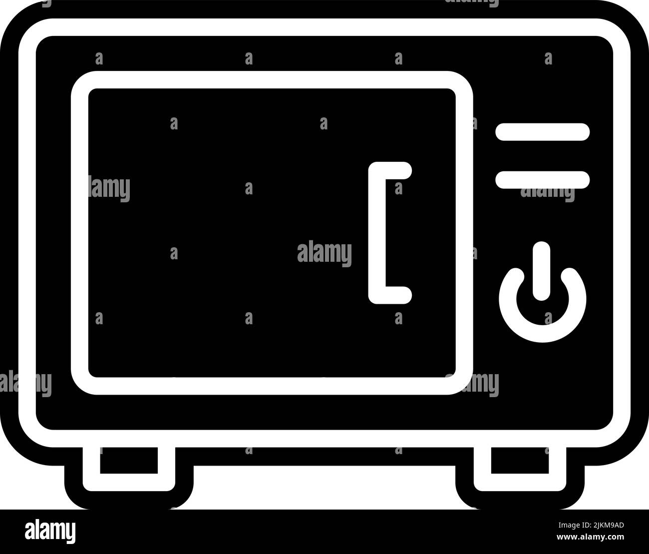 microwave icon black vector illustration Stock Vector Image & Art - Alamy