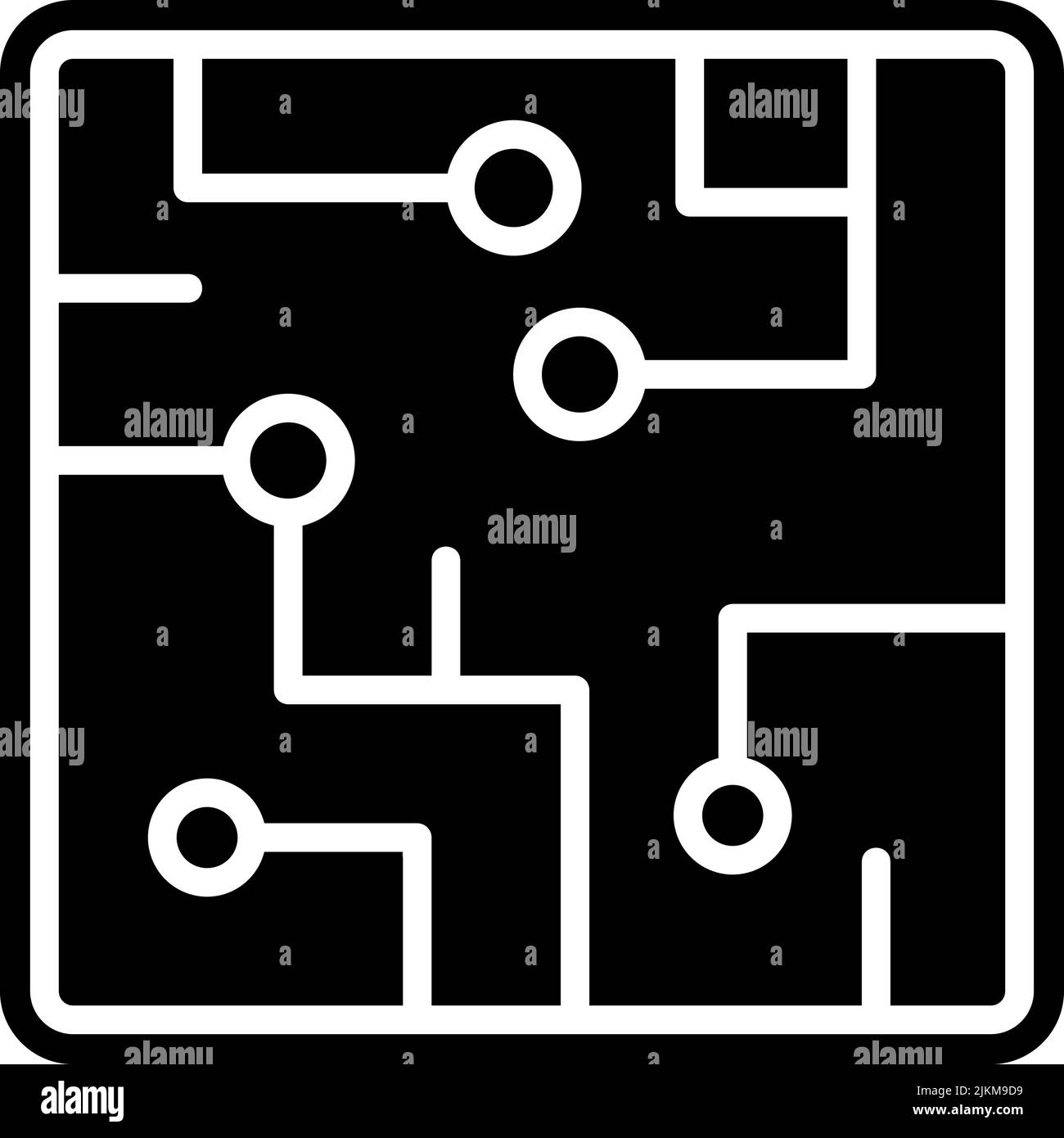 chip icon black vector illustration Stock Vector Image & Art - Alamy