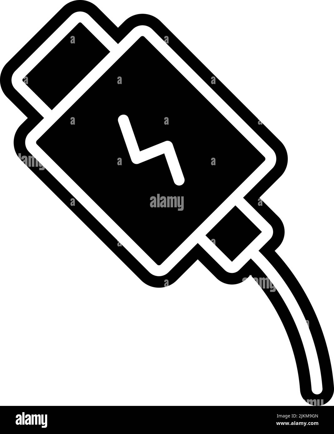 wire icon black vector illustration Stock Vector Image & Art - Alamy