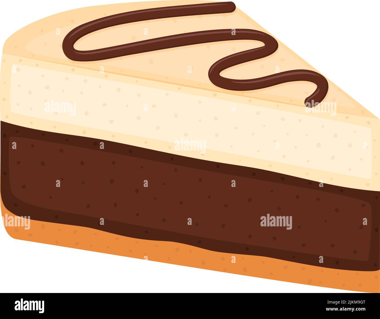 Piece of cheesecake. Pie isolated on white background, vector ...