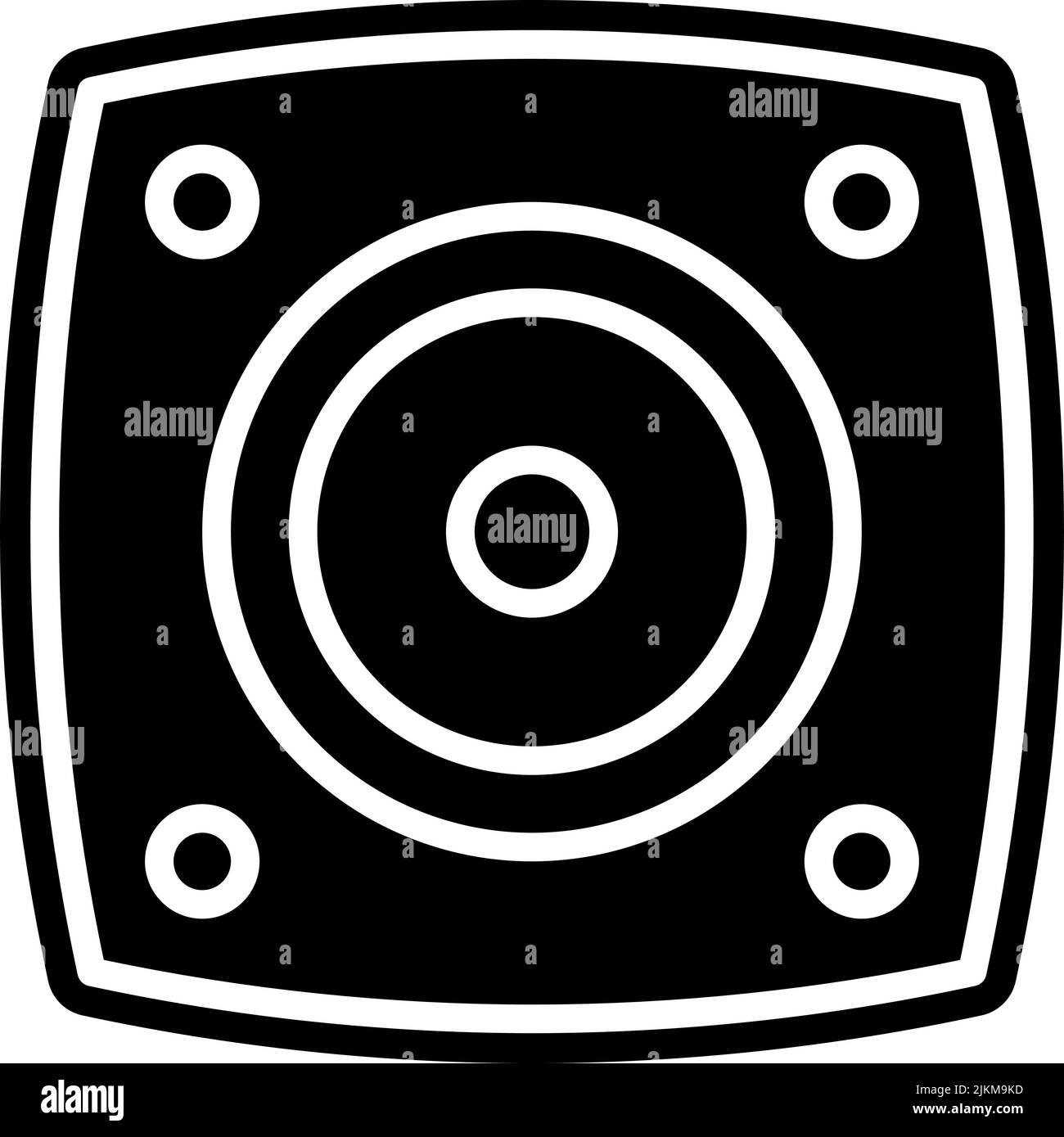 speaker icon black vector illustration Stock Vector Image & Art - Alamy