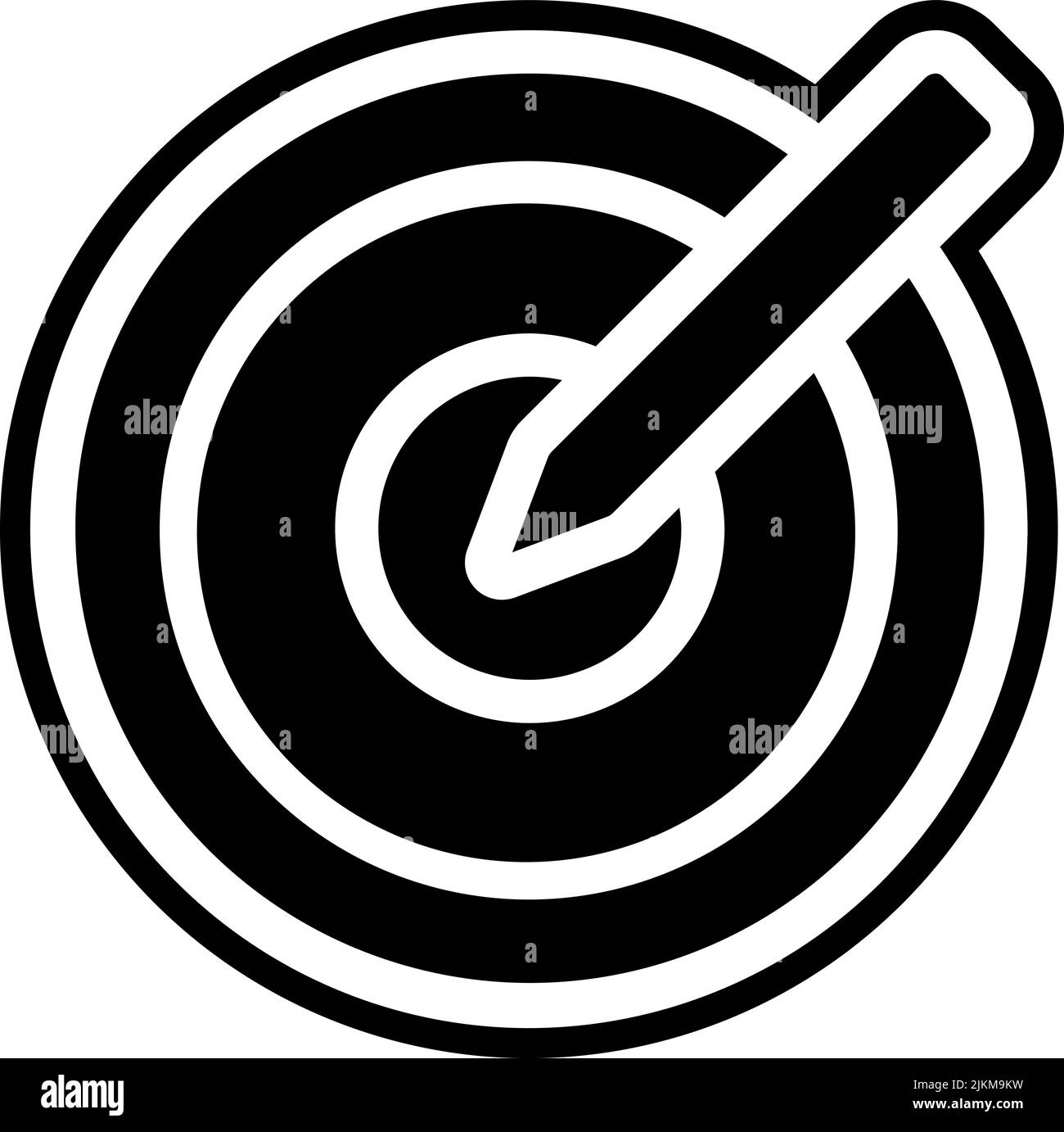target icon black vector illustration Stock Vector Image & Art - Alamy