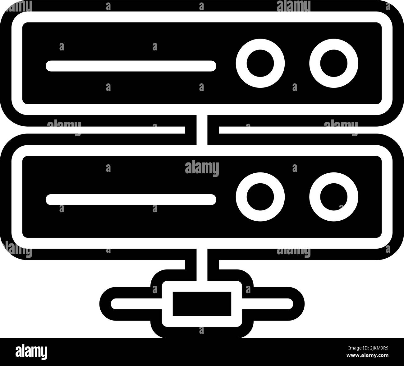 server icon black vector illustration Stock Vector Image & Art - Alamy