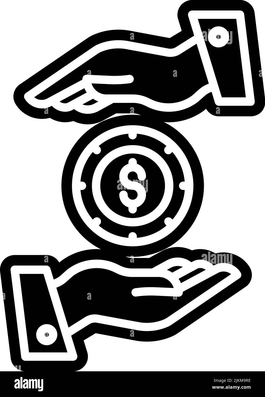 dollar icon black vector illustration Stock Vector Image & Art - Alamy