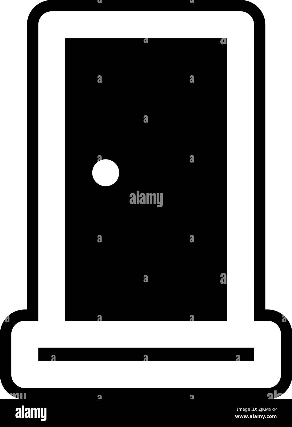 door icon black vector illustration Stock Vector Image & Art - Alamy